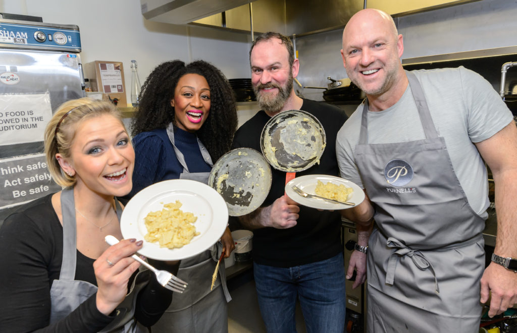 Ready, steady, flip! Panto stars Matt Slack and Suzanne Shaw take on ...