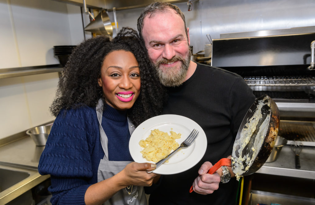 Ready, steady, flip! Panto stars Matt Slack and Suzanne Shaw take on ...
