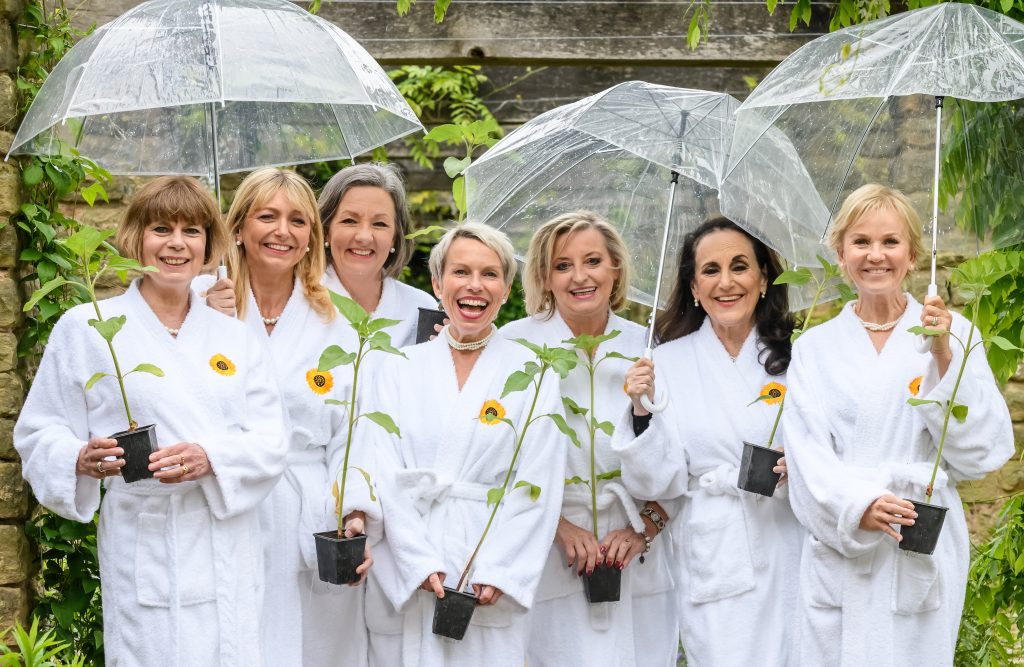 The Calendar Girls plant a legacy of sunflowers at Winterbourne House ...