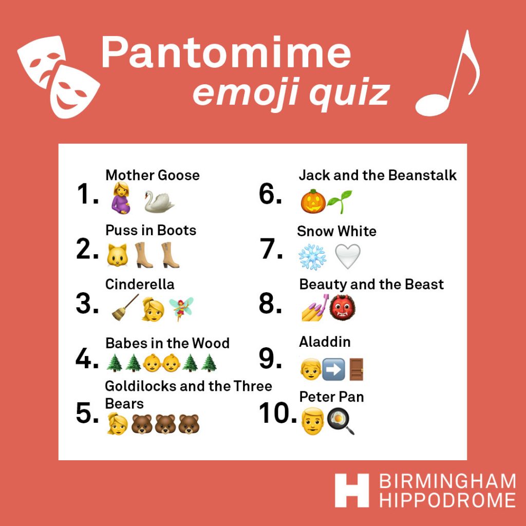 Emoji Quizzes - Answers - Birmingham Hippodrome